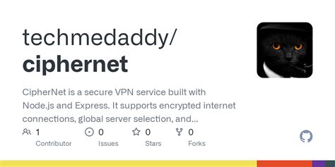 Github Techmedaddyciphernet Ciphernet Is A Secure Vpn Service Built With Nodejs And Express