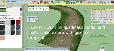 SKETCHUP TEXTURE Sketchup Tutorial As Perfectly Texturize A Curved Road With ThruPaint Plugin