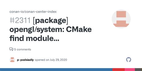Package Openglsystem Cmake Find Module Incompatible With Standard