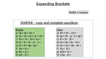 Expanding Single Double And Triple Brackets By Joanne Brookes TPT