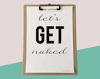 Unique Get Naked Quote Related Items Etsy