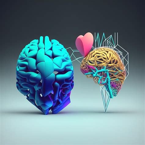 Premium Ai Image Brain Image Neurology Concept Front View With Neuron Connections Effect