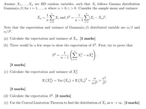 Solved Assume X Xn Are IID Random Variables Such That Xi Chegg