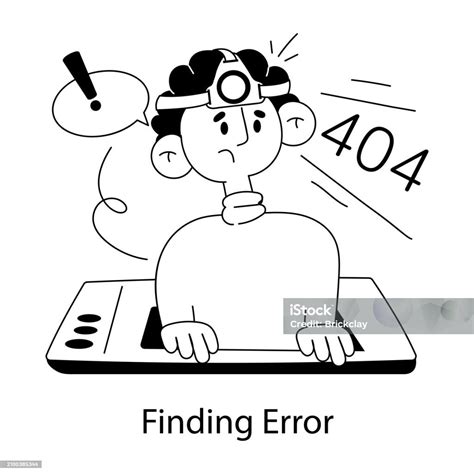 Finding Error Stock Illustration Download Image Now Danger Doodle Illustration Istock
