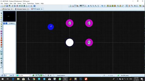 How To Create Button Footprint In Proteus Youtube
