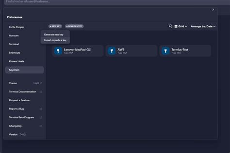Generate An Ssh Key With Termius Gridpane