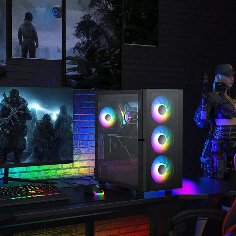 Buy Mid Tower E ATX PC Case DARKROCK Caspian Gaming Case Top Mm Radiator Support Mesh Front