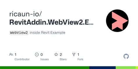 GitHub Ricaun Io RevitAddin WebView Example WebView Inside Revit Example