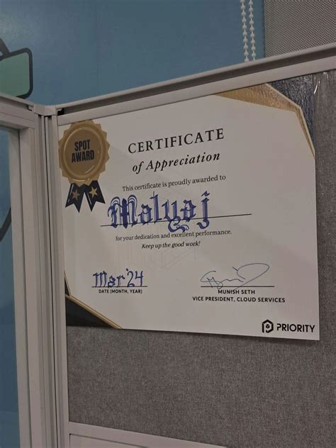 Malyaj Singh On Linkedin Received This A While Ago