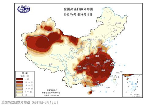 国家气候中心：当前我国高温热浪事件综合强度已达1961年以来最强大部历史气温