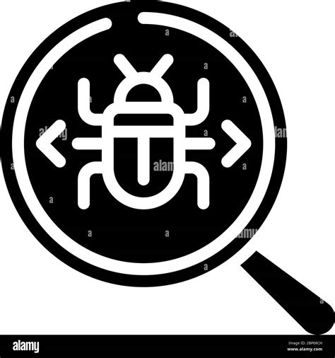 Bug Search Icon Stock Vector Image And Art Alamy