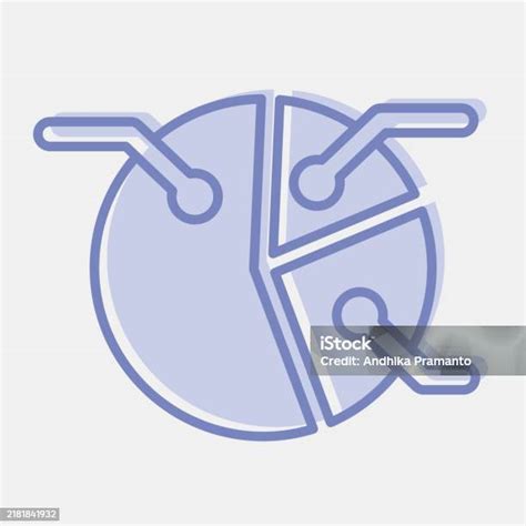 아이콘 원형 차트입니다 인도네시아 총선 요소 두 가지 톤 스타일의 아이콘 인쇄물 포스터 인포그래픽 등에 적합합니다 0명에 대한 스톡 벡터 아트 및 기타 이미지 Istock