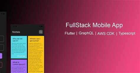 Fullstack App With Amplifyflutter Graphql And Cdk