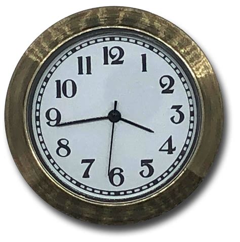 Gold Face Roman 1 716 36mm Glass Lensclock Fit Up Insert