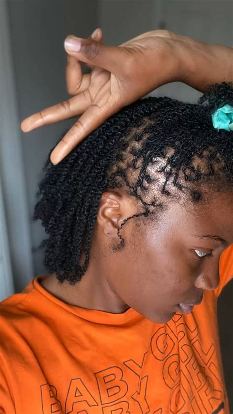 Microlocs Two Strand Twist Starter Locs Loc Hairstyles Micro Loc Styles Micro Locs Journey Black