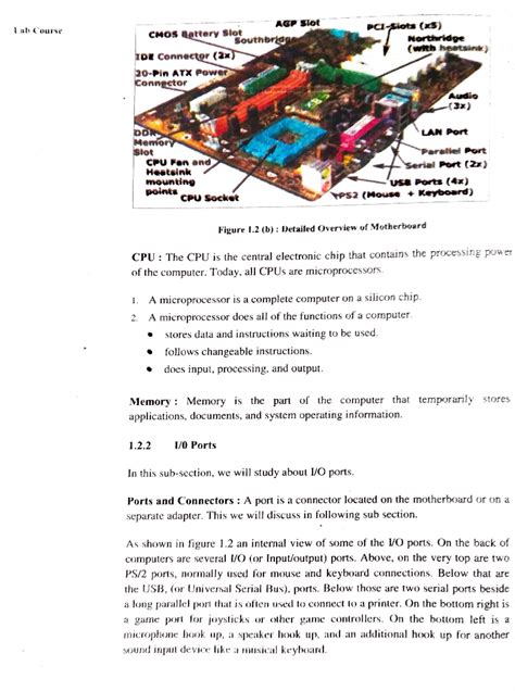Bca Lab Course Computer Basic Pc Software Lab Bcsl 013 77 L Uh C Ourst• To1 • Cpu