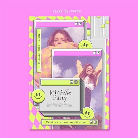 Free Psd Join The Party Poster Template