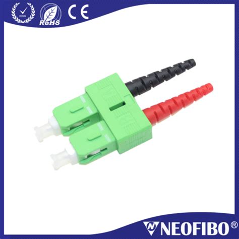 Sc Apc Connector Green Single Mode Duplex 2 0 Connector Shenzhen Neofibo Technoloy Limited