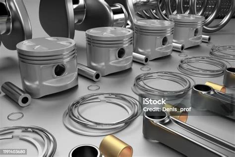 3d 렌더링 피스톤과 피스톤 링이 있는 엔진 베어링 크랭크샤프트 3차원 형태에 대한 스톡 사진 및 기타 이미지 3차원 형태 타이어 개체 그룹 Istock