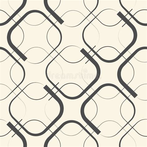 Seamless Minimalistic Pattern Monochrome Geometric Background Stock Vector Illustration Of