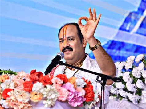 Pandit Pradeep Mishra Sehore Devotee Send Helicopter Travel Bouncers Engaged Security Ann Mp