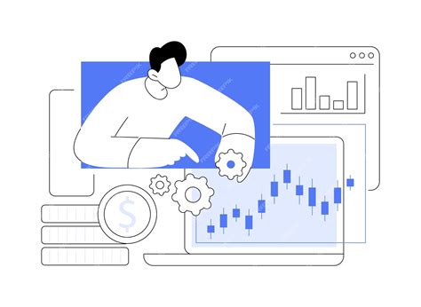 Premium Vector Economic Analyst Isolated Cartoon Vector Illustrations