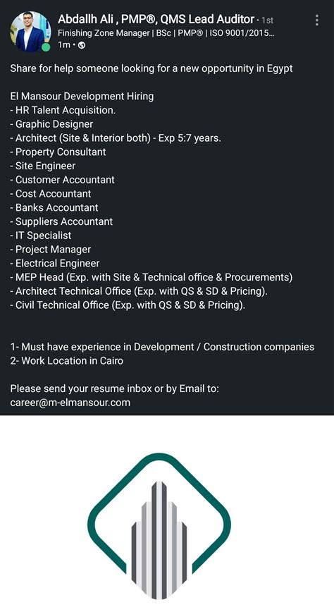 Mohamed Hesham Posted On Linkedin