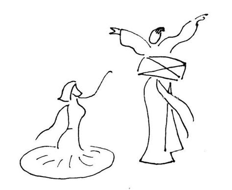 舞蹈动作简笔画 天马图吧
