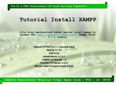 PPT Tutorial Install XAMPP PowerPoint Presentation Free Download ID 4749264