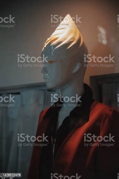 White Female Mannequin With A Classic Outfit In A Clothes Store With