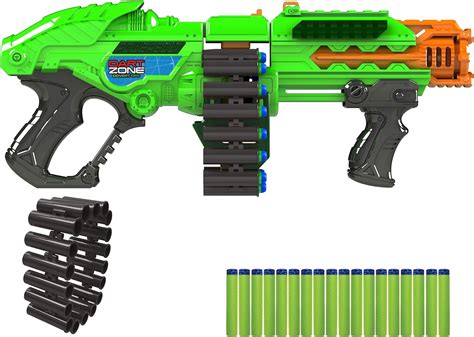 Amazon Com DART ZONE Powerbolt X Dart Belt Blaster Green Toys Games