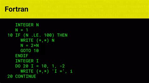 Programming Languages Comparison History Future Ppt