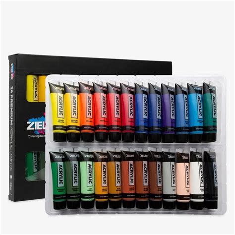 აკრილის პრემიუმ საღებავი პლასტმასის ტუბში