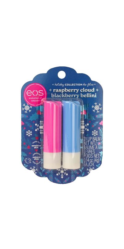 Buy Eos Holiday Collection Raspberry Cloud And Blackberry Bellini Lip Balm Stick At Wellca Free