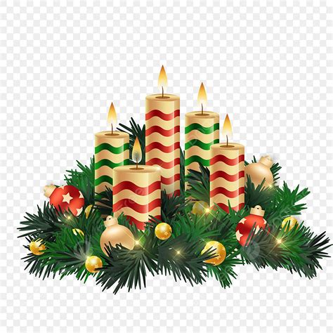 크리스마스 일러스트 일러스트 장식 나무 리본 빛 크리스마스 조직 줄무늬 Png 일러스트 및 Psd 이미지 무료 다운로드 Pngtree