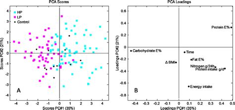 A Principal Component Analysis Pca Scores Plot For The Subjects Download Scientific