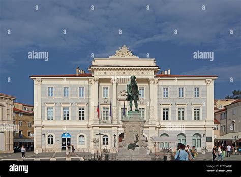 Statue Of Giuseppe Tartini Violinist Oustside Town Hall Tartini