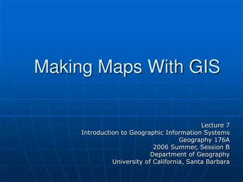 PPT Making Maps With GIS PowerPoint Presentation Free Download ID 333514