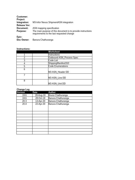 Shippingmanifest310 M3advanceshipnotice Mapping Specification Pdf