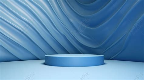 원형 받침대 배경이 있는 멋진 3d 파란색 배경 3d 배경 3d 침대 배경 받침대 배경 이미지 Hd 3d 3d 침대 받침대 배경 사진 무료 다운로드 Lovepik