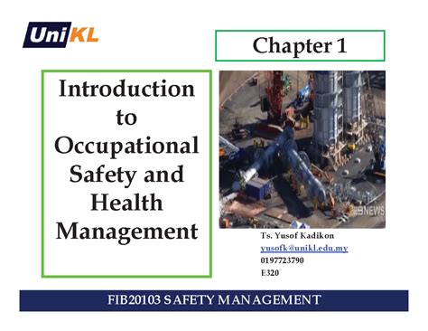 Fib2010 3 Chapter 1 Introduction Introductionto Occupationalsafety Andhealthmanagementfib20103