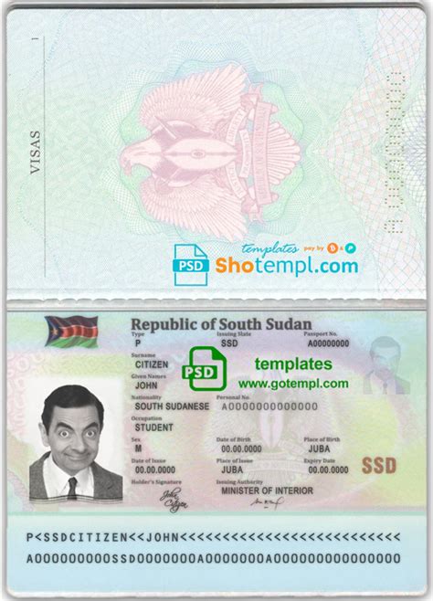 South Sudan Passport Application Form Printable Form 2024