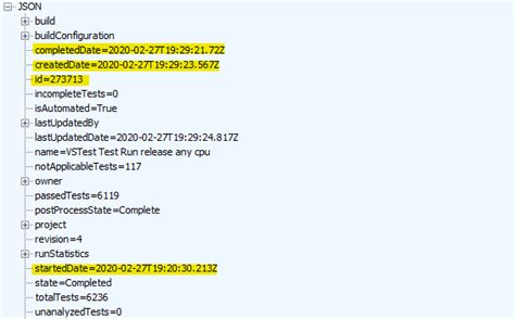 Tfs Could Not Get The Datetime Object For Build Testrun Stack Overflow
