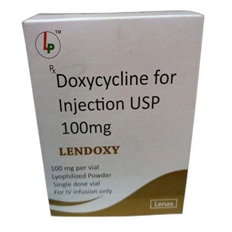100mg Lendoxy Doxycycline Injection Usp At ₹ 600 Vial In Nagpur Id 2849513079848