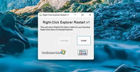Add Restart Explorer To Context Menu With Right Click Restart Explorer