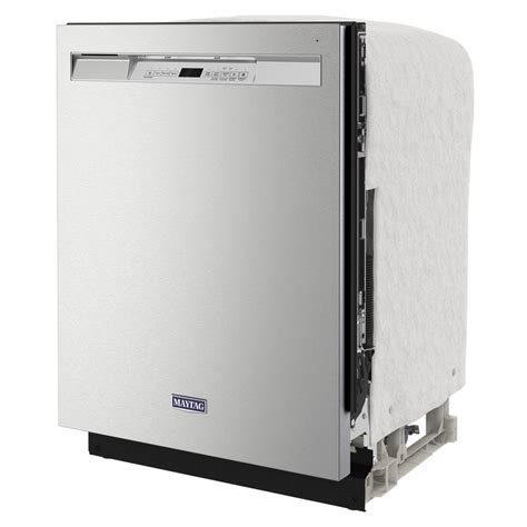 Maytag Mdb4949skz 24” Front Control Dishwasher With Dual Power Filtration And Powerblast