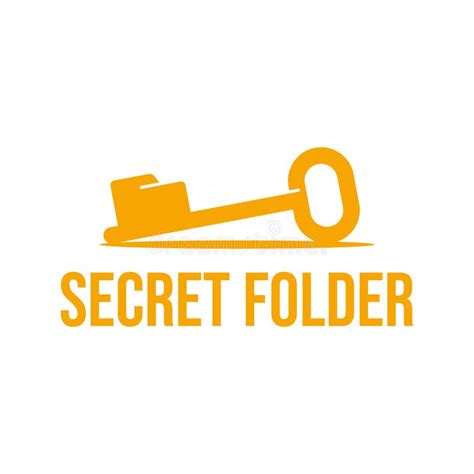 Secret Private Folder Flat Minimalist Logo Design Stock Illustration Illustration Of Symbol