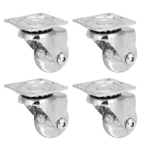 Heavy Duty Low Profile Casters Non Marking Small Caster Wheels Easy