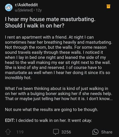 If Someone Is Masturbating Doesnt Necessarily Need Sex Rsadcringe