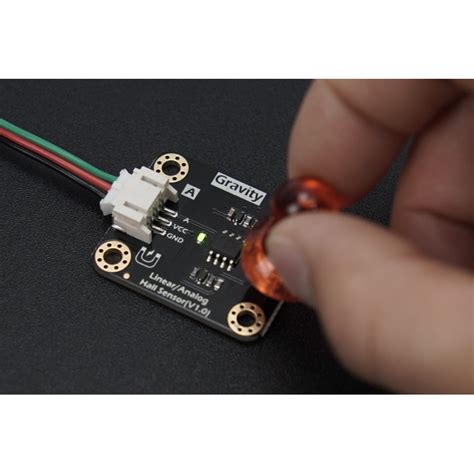 gravity linear analog hall effect sensor with ±1200 gs magnetic